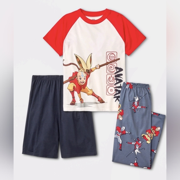 Avatar | Pajamas | New Avatar The Last Airbender Boys 3 Piece Pajama ...